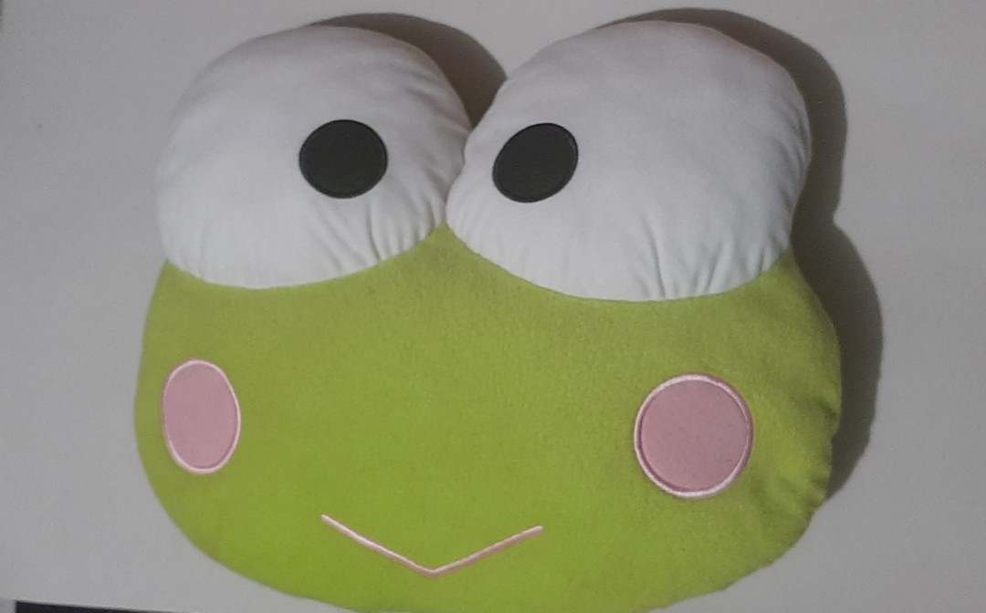 Sanrio KeroKero Keroppi Frog Collectible Plush Kero Pillow Head ...