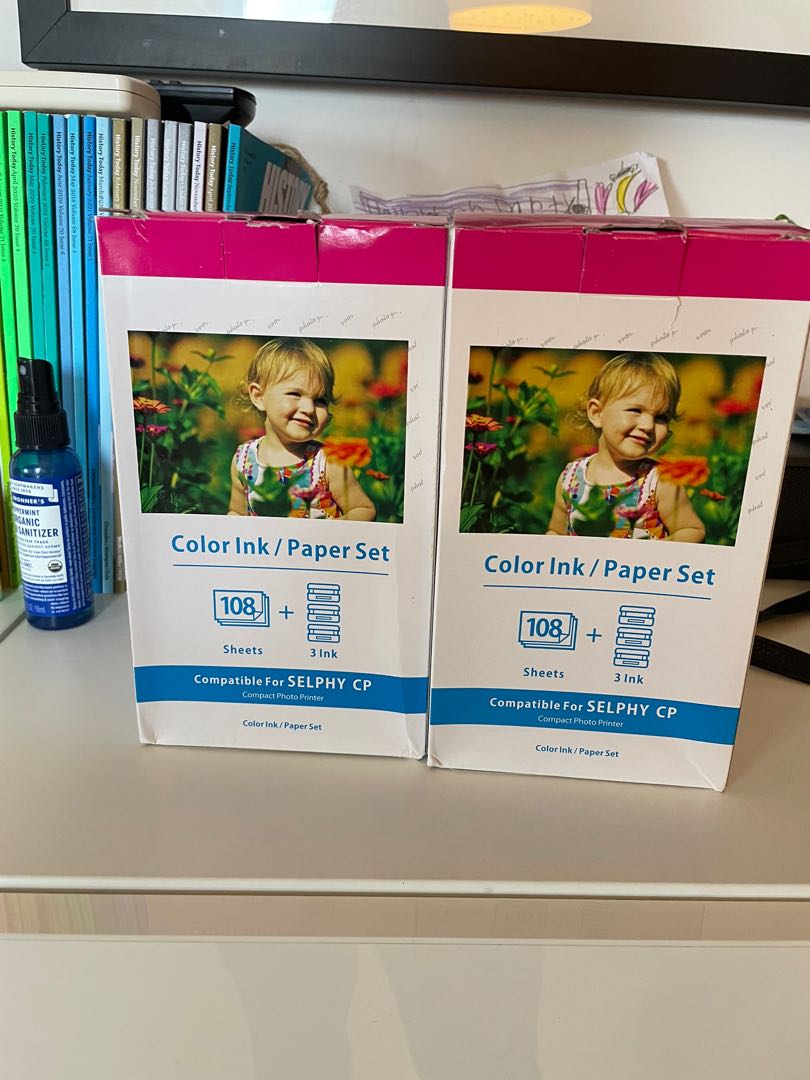 Selphy CP color ink paper set 2 boxes, Computers & Tech, Printers ...