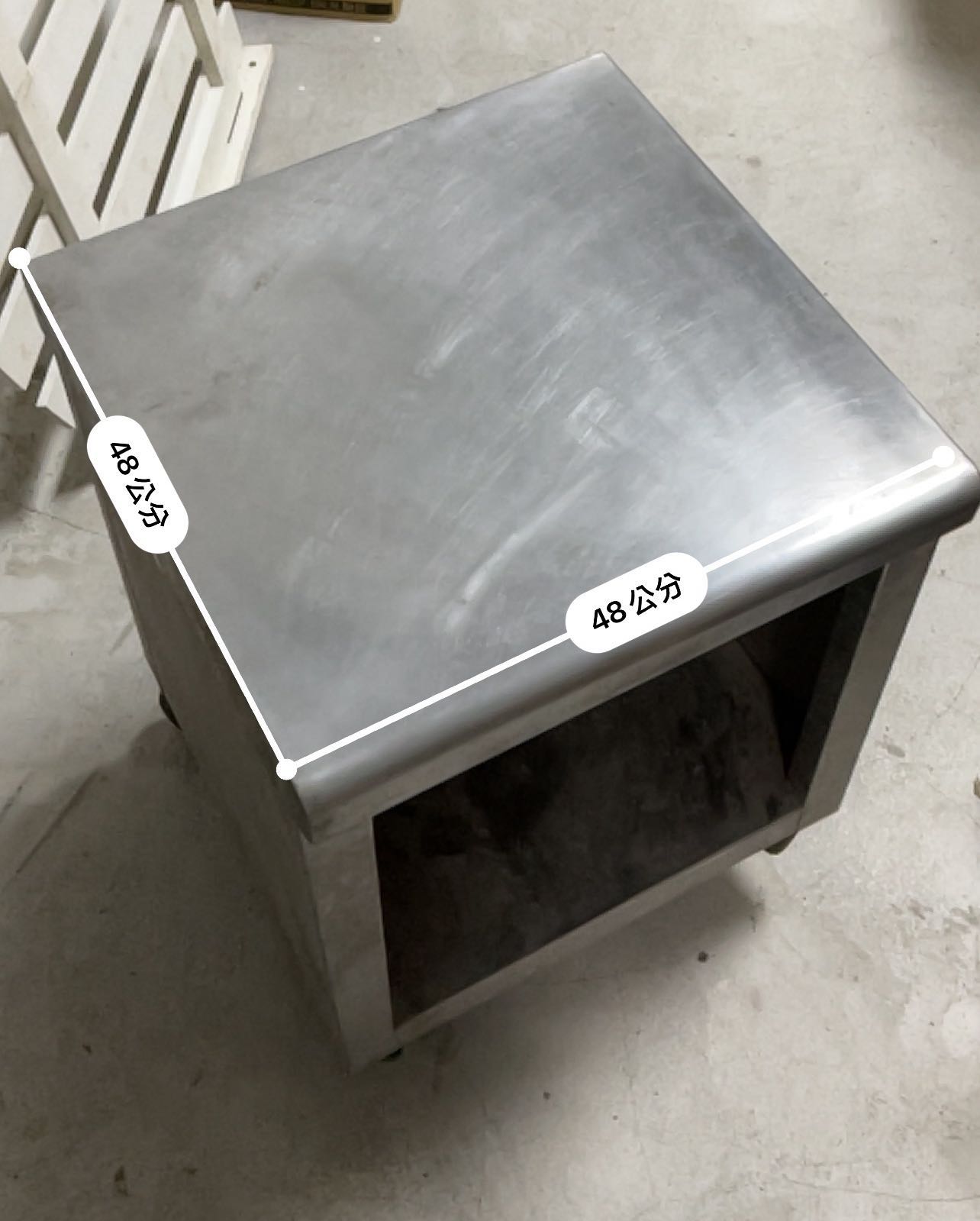 Stainless steel open cabinet, Furniture & Home Living, Furniture ...