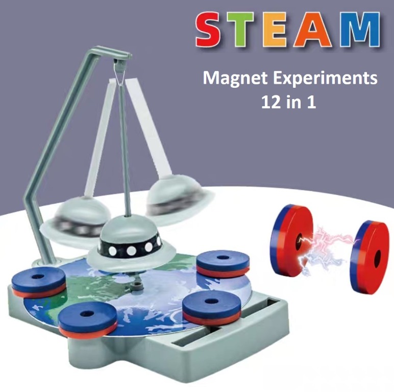 STEM Magnet Set Experiments (12 in 1) - Montessori Educational Toy ...