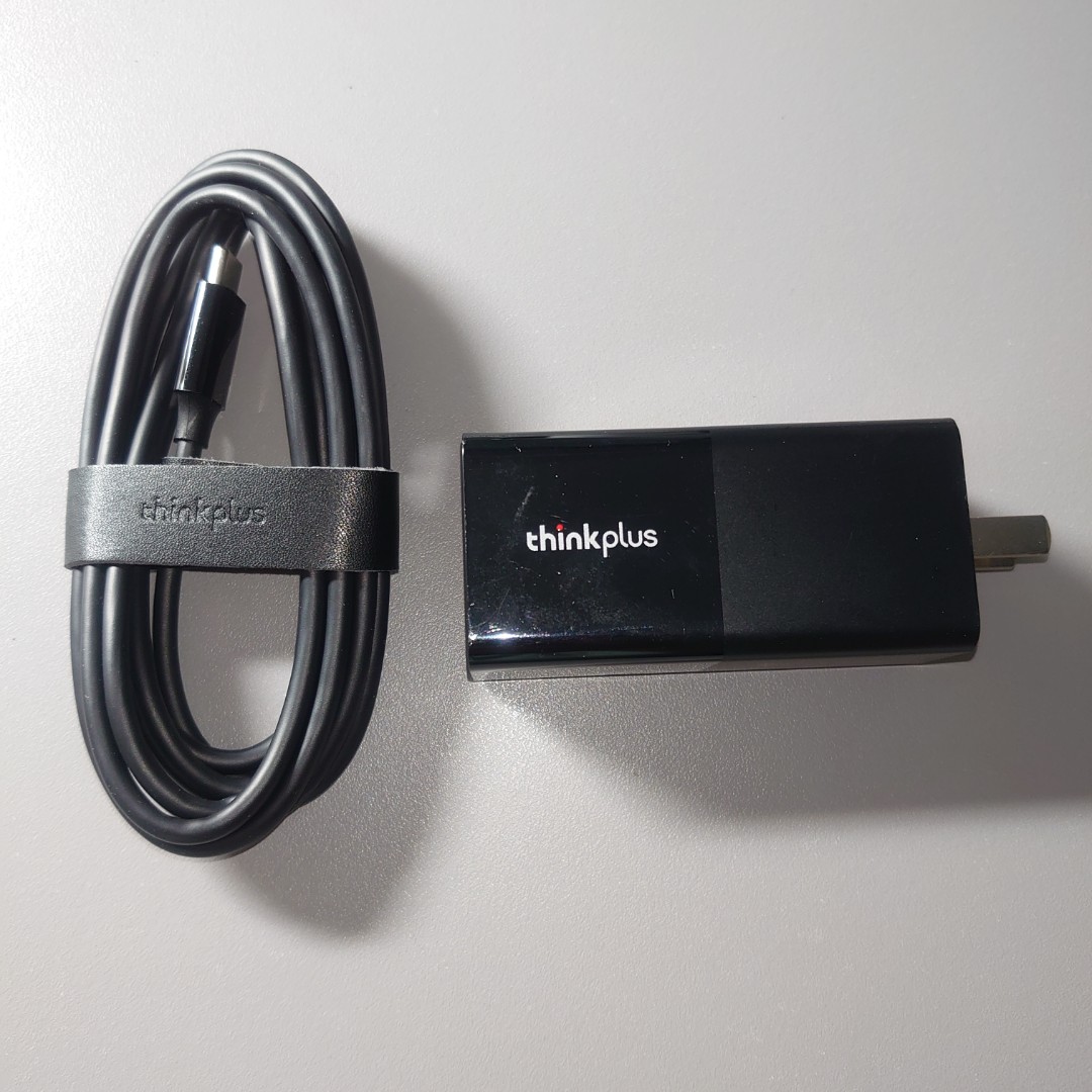 Lenovo Thinkplus 65w Type C PD 充電 連 1.8m 線, 手提電話, 電話及其他裝置配件, 電池及充電器 ...