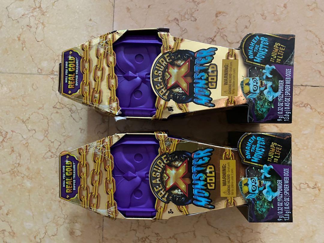 Rare Treasure X Monster Gold figure! Glow in the dark and Gold, Hobbies ...