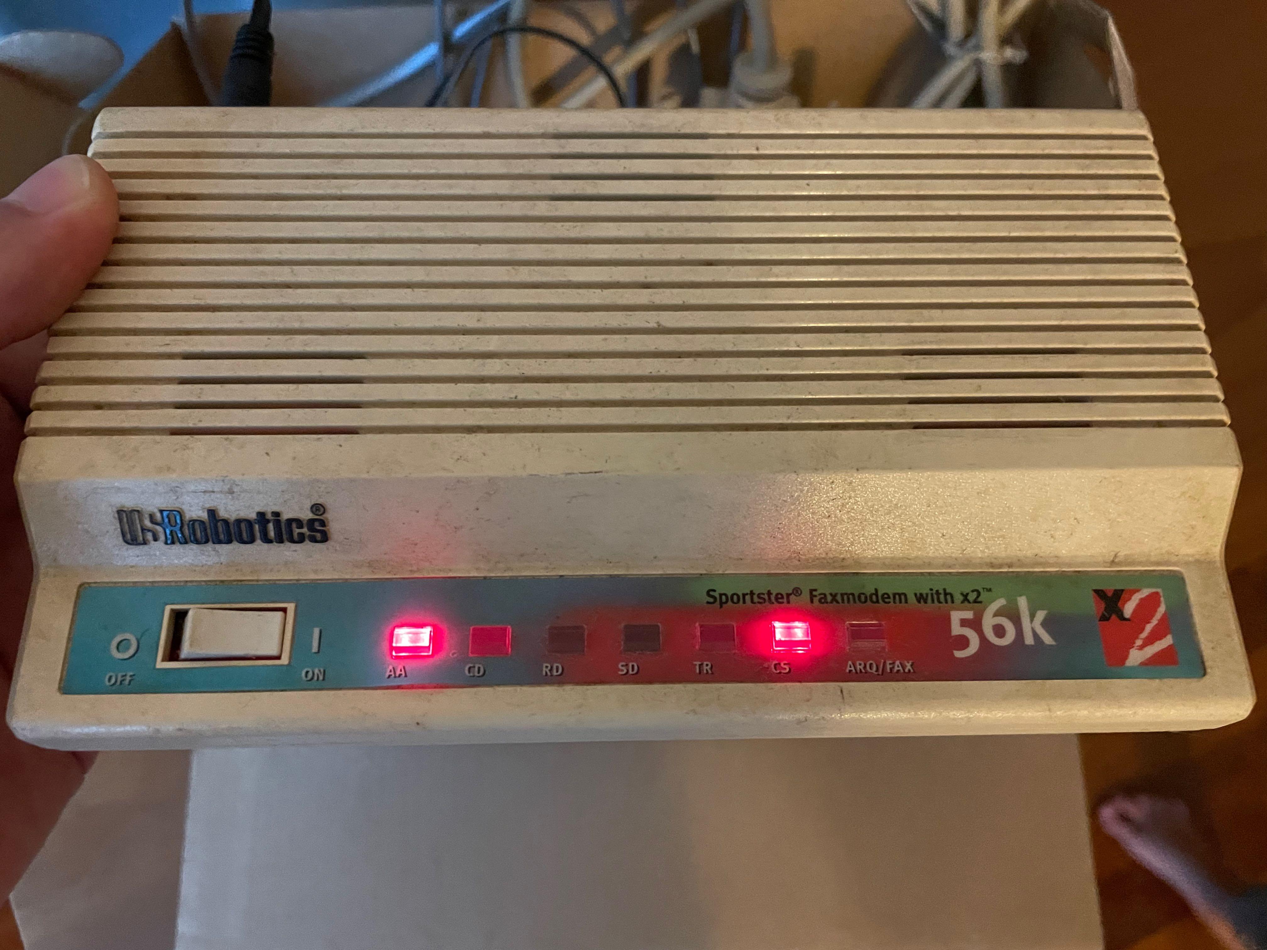 Rare Us Robotics 56k Modem Hobbies And Toys Memorabilia And Collectibles
