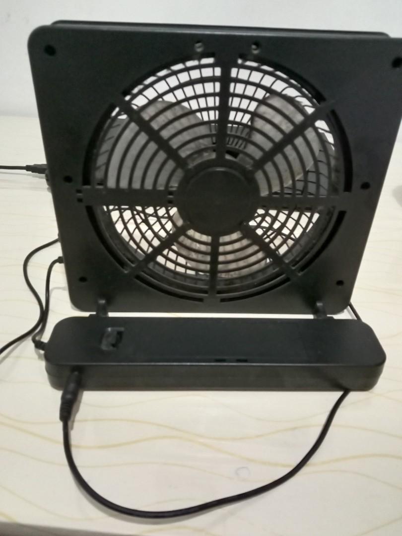 USB type square Electric fan for study table desk, Furniture & Home ...
