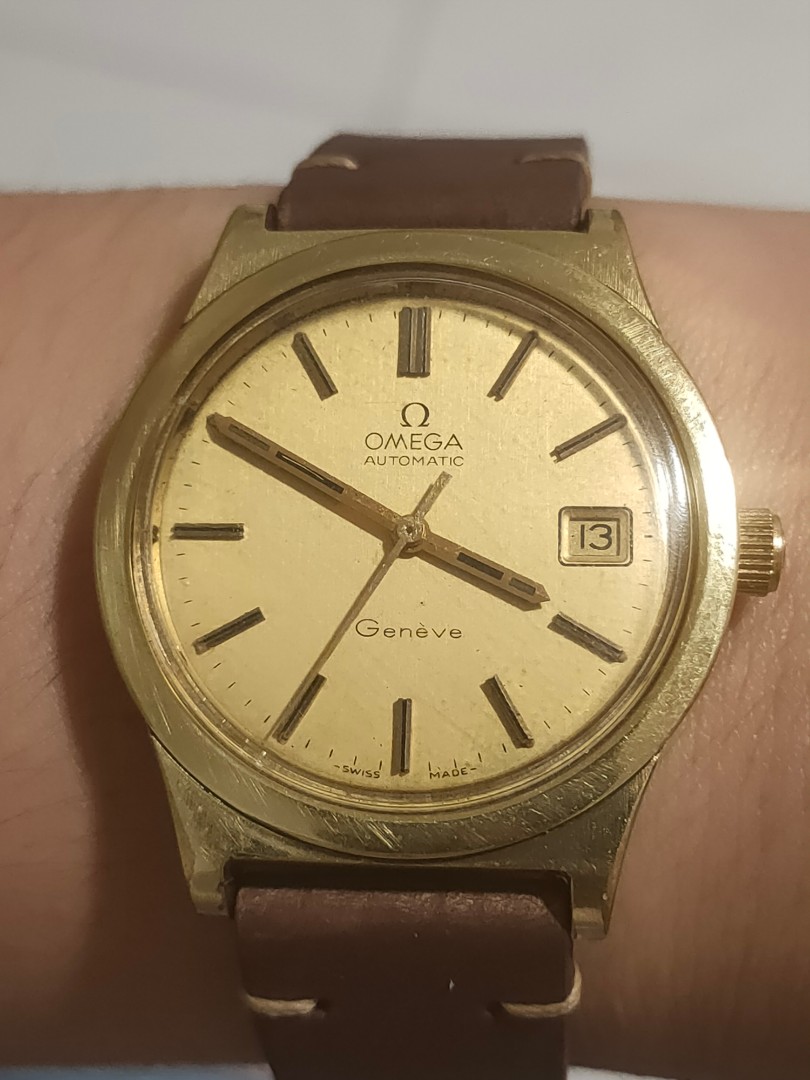 Vintage Omega geneve cal 1012 men's automatic watch, Luxury, Watches on ...