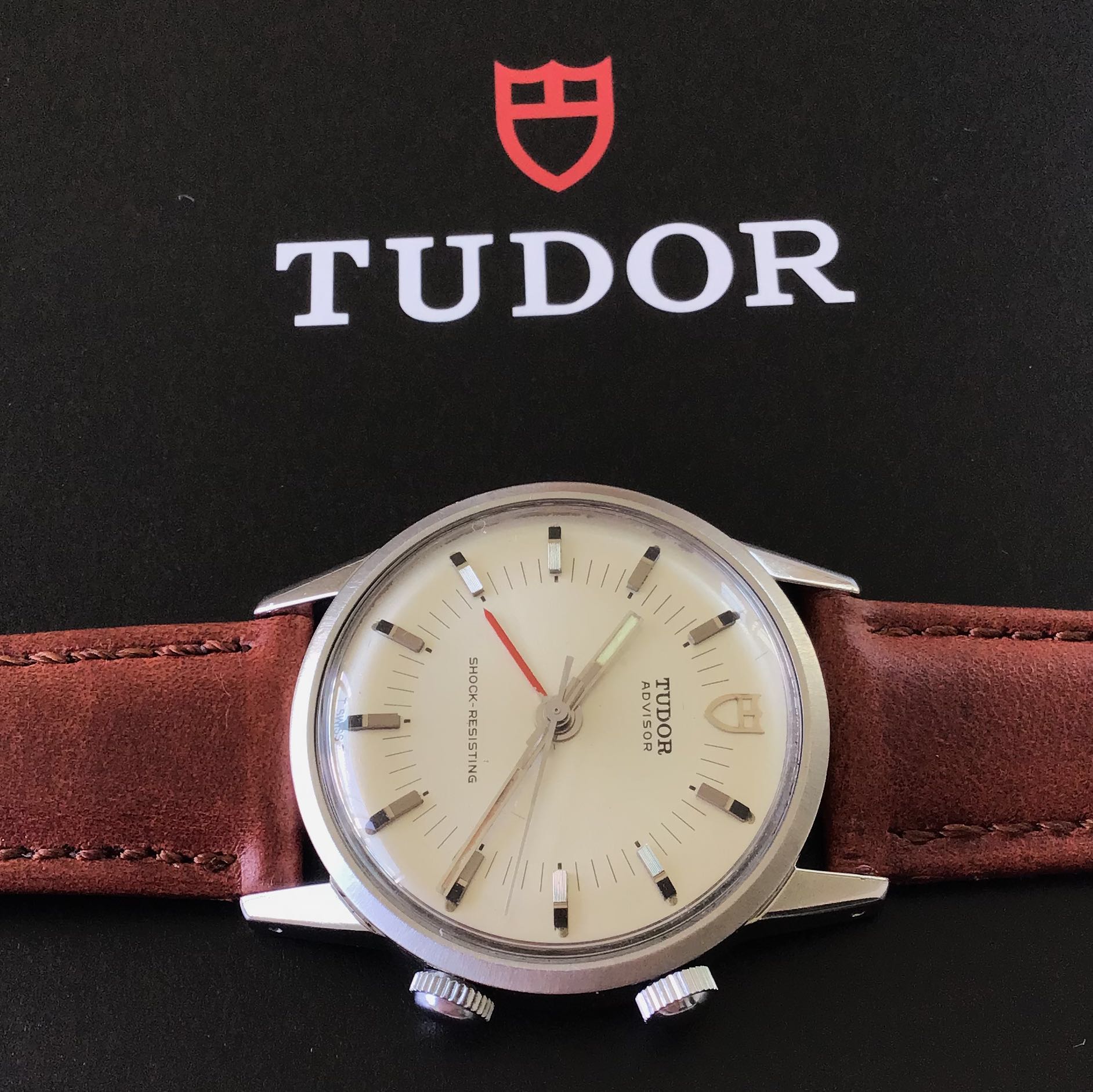 (SOLD) Vintage Rolex Tudor Advisor Alarm Manual Winding Oyster Watch ...