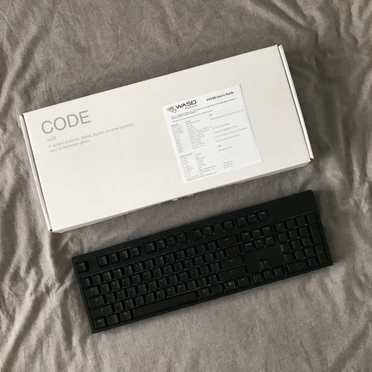 WASD V2 CODE Backlight Keyboard w/ Cherry MX Clear Switches, Computers ...