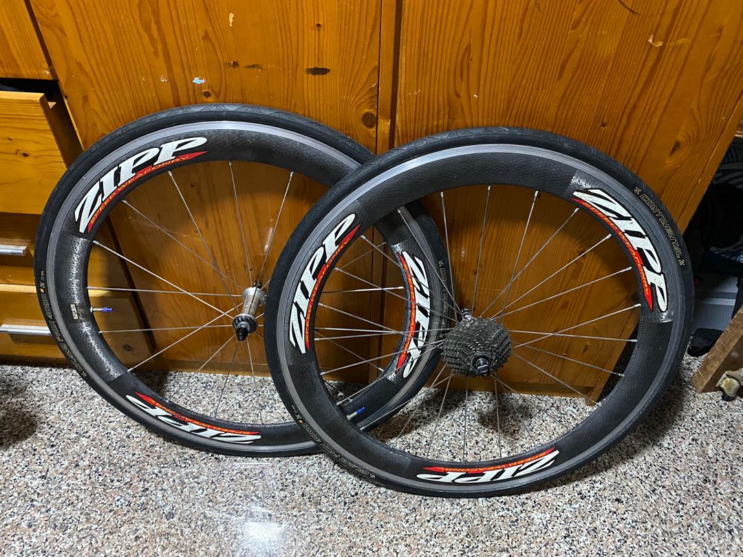 Authentic ZIPP CARBON wheelset 11 speed cassette road bike, Sports ...