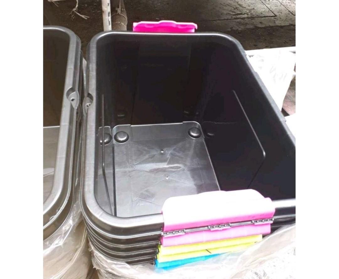 100L Unibox Storage Box with Wheels, Furniture & Home Living, Home ...