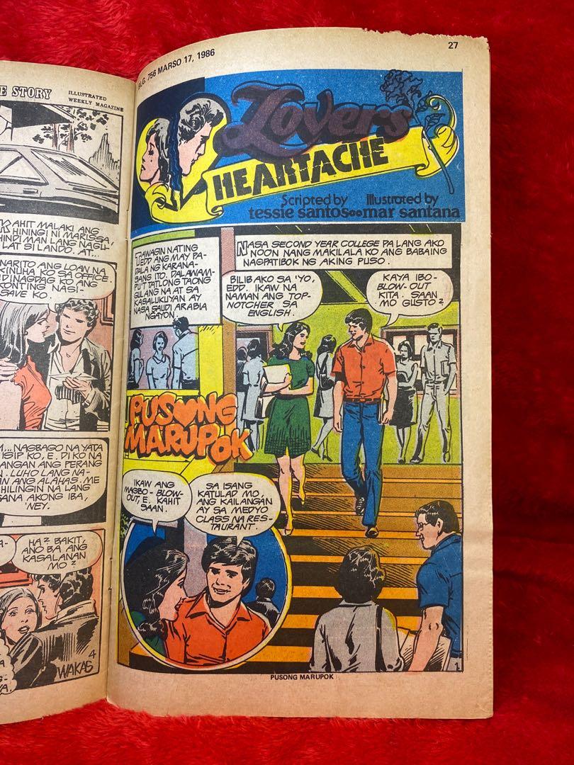 1987 Love Story Komiks #757 Edu & Rio Tagalog Comics Printed In The ...