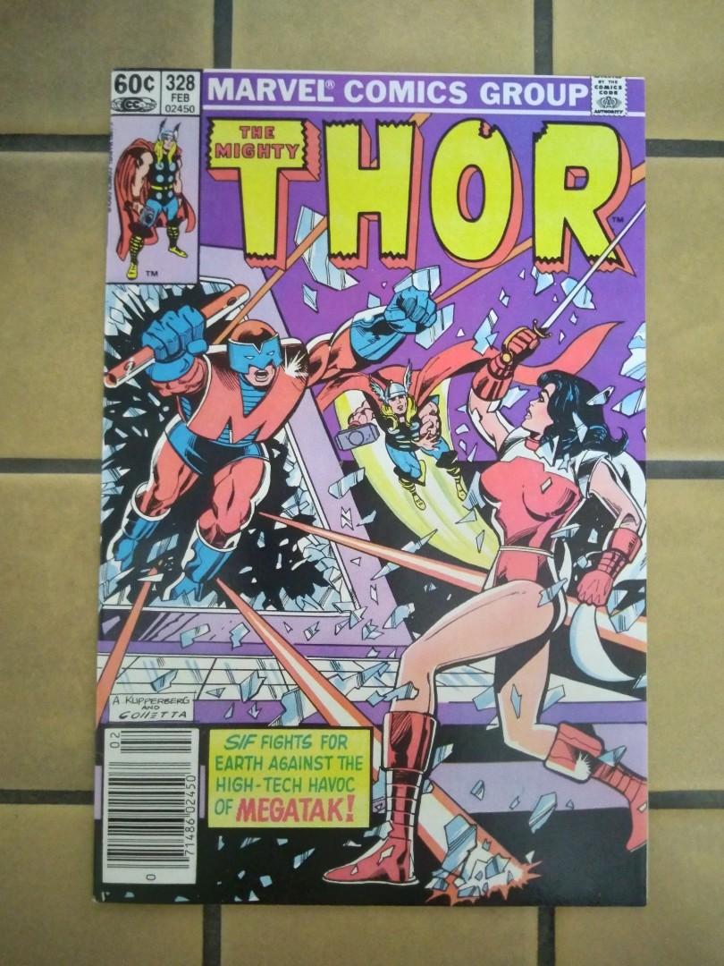 1st app Megatak ( Superhuman ) Thor #328 ( A. Kupperberg - Cover Art ...
