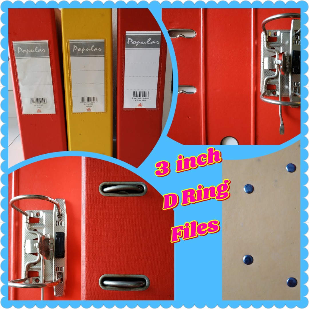Pack of 3 - 3 Inch 2 D-Ring Files, Hobbies & Toys, Stationery & Craft ...