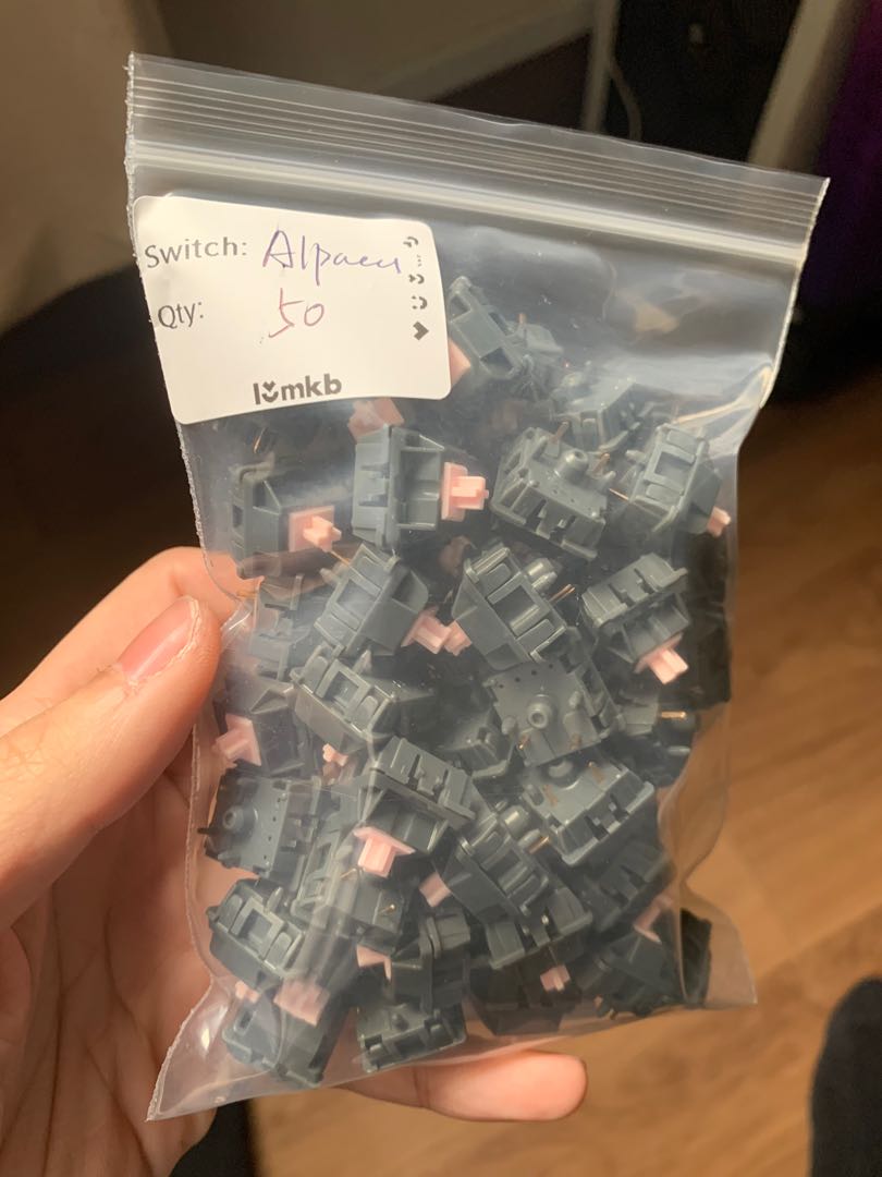 60x Alpaca v2 switches Lubed and Filmed, Computers & Tech, Parts ...