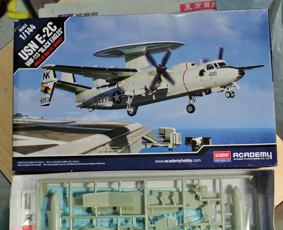 全新-Academy-爱德美 -12623-1/144-U.S. Navy E-2C-Hawkeye- VAW-113 Black ...