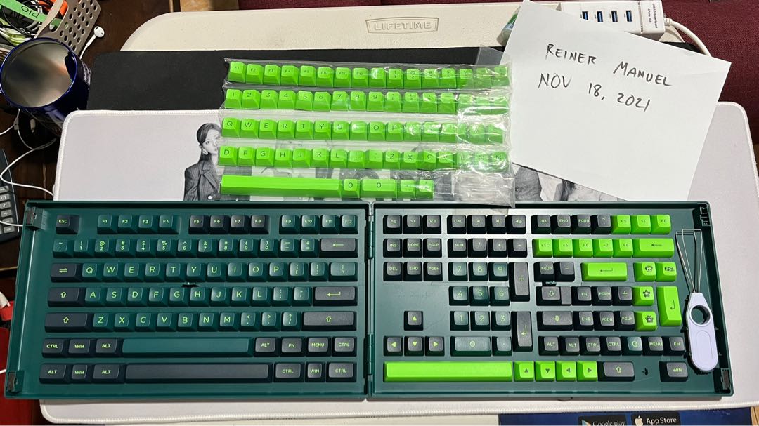 Akko Wave ASA PBT keycaps set, Computers & Tech, Parts & Accessories ...