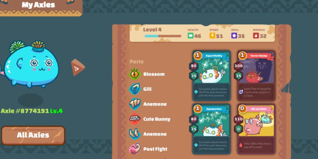 Axie infinity aqua, Video Gaming, Video Games, Others on Carousell