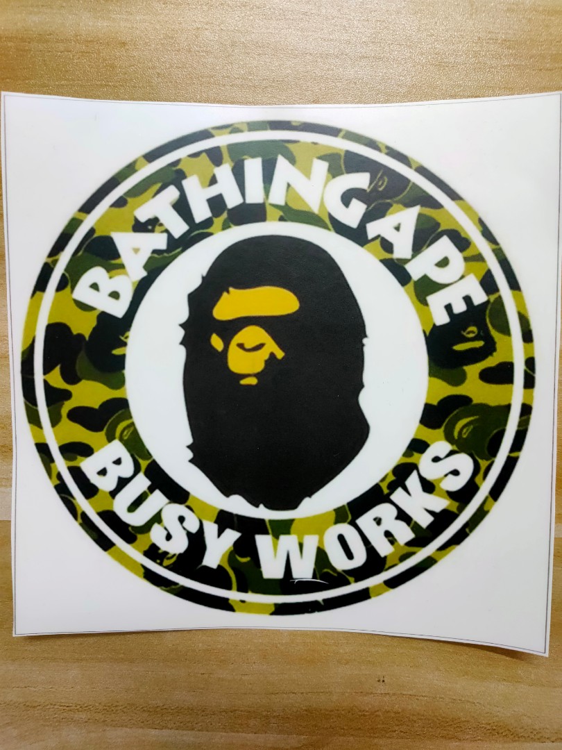Bathing Ape Sticker price reduced, Hobbies & Toys, Stationery & Craft ...