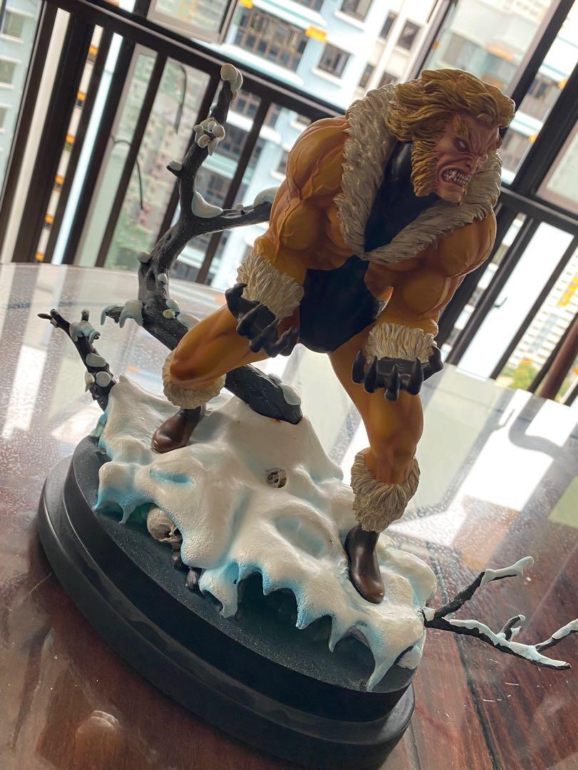 Bowen Designs Sabretooth Painted Statue by Mark Newman, Hobbies & Toys ...