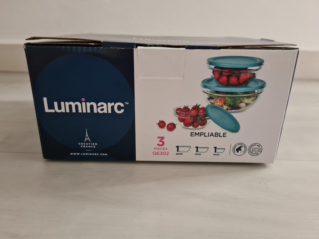 Brand new - Luminarc glass containers, Furniture & Home Living ...