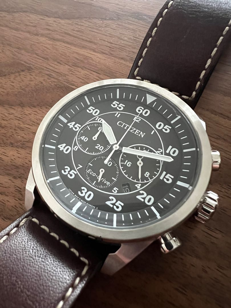 Citizen Eco Drive aviator chronograph, Men's Fashion, Watches ...
