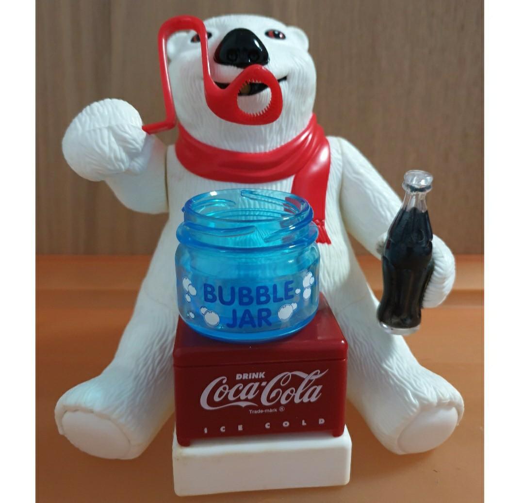 Coca cola bubble blowing polar bear (BRAND NEW), Hobbies & Toys, Toys & Games on Carousell