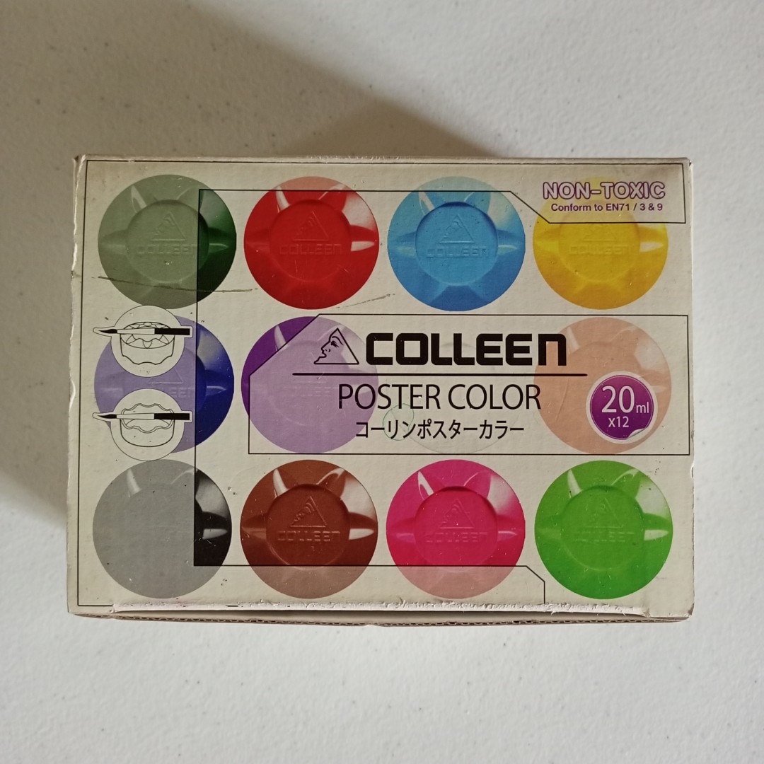 Colleen Poster color by 12 pcs assorted, Hobbies & Toys, Stationary ...