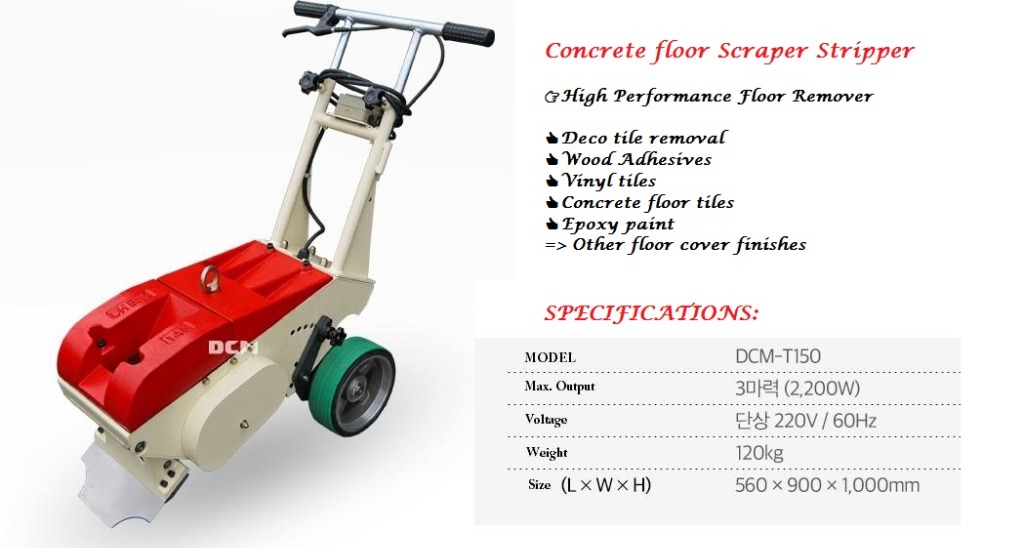 Concrete Floor Scraper Stripper Floor Remover Deco tile removal wood ...
