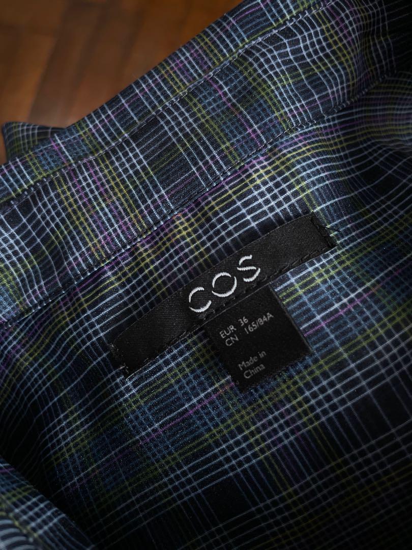COS Check Shirt, Women's Fashion, Tops, Blouses on Carousell