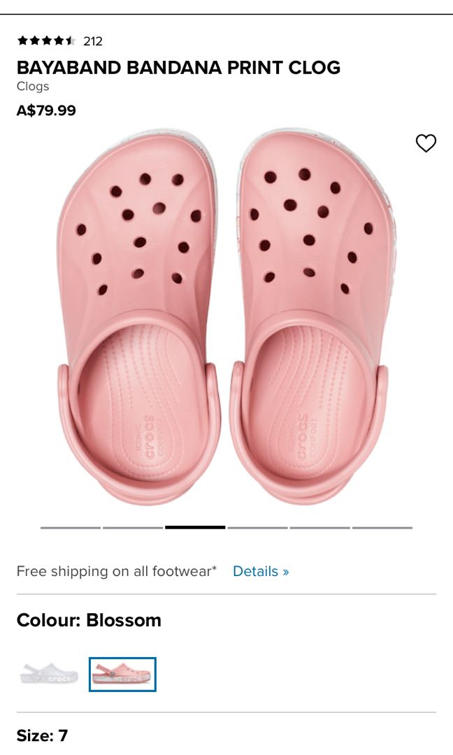 Crocs Bayaband Bandana Clogs Blossom, Men's Fashion, Footwear, Slippers ...