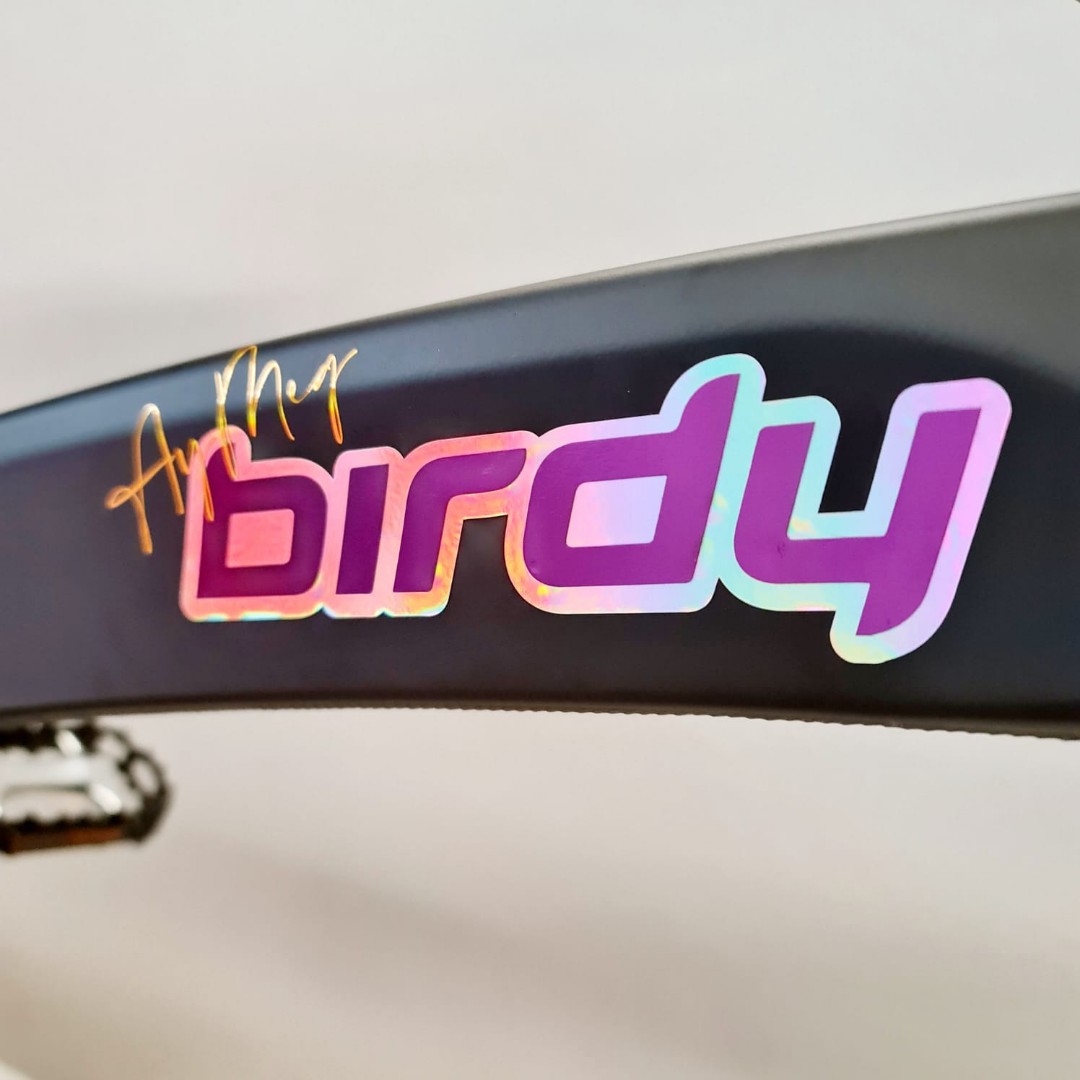 Customised Birdy logo with name Signature, Sports Equipment, Bicycles ...