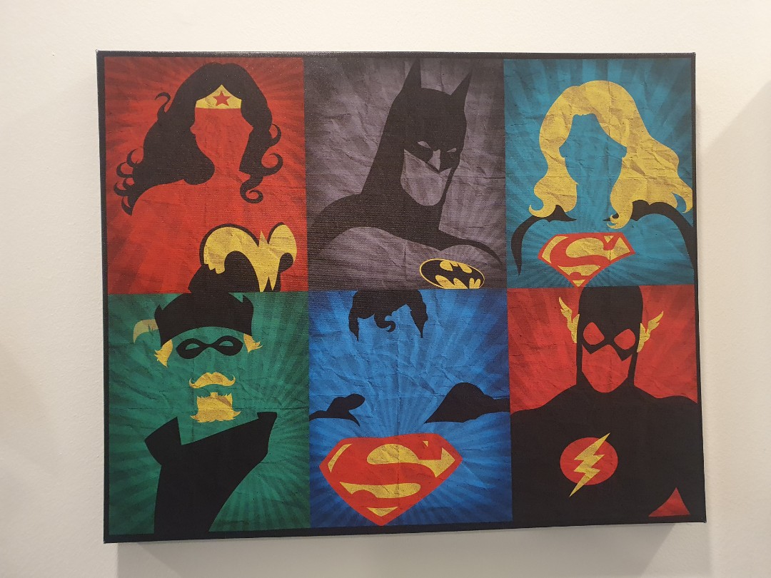 DC Comics wall art, Furniture & Home Living, Home Decor, Wall Decor on ...