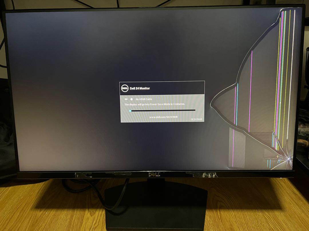 Dell Monitor - cracked screen, Computers & Tech, Laptops & Notebooks on ...