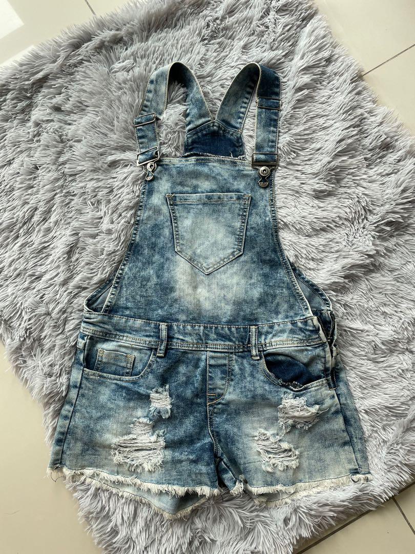 Denim hillbilly jumpsuit, Women's Fashion, Dresses & Sets, Jumpsuits on ...