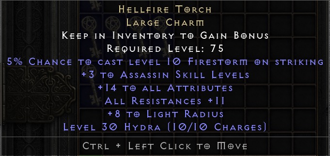 Diablo 2 Resurrected 2 - Hellfire Torch (Assassin), Video Gaming ...