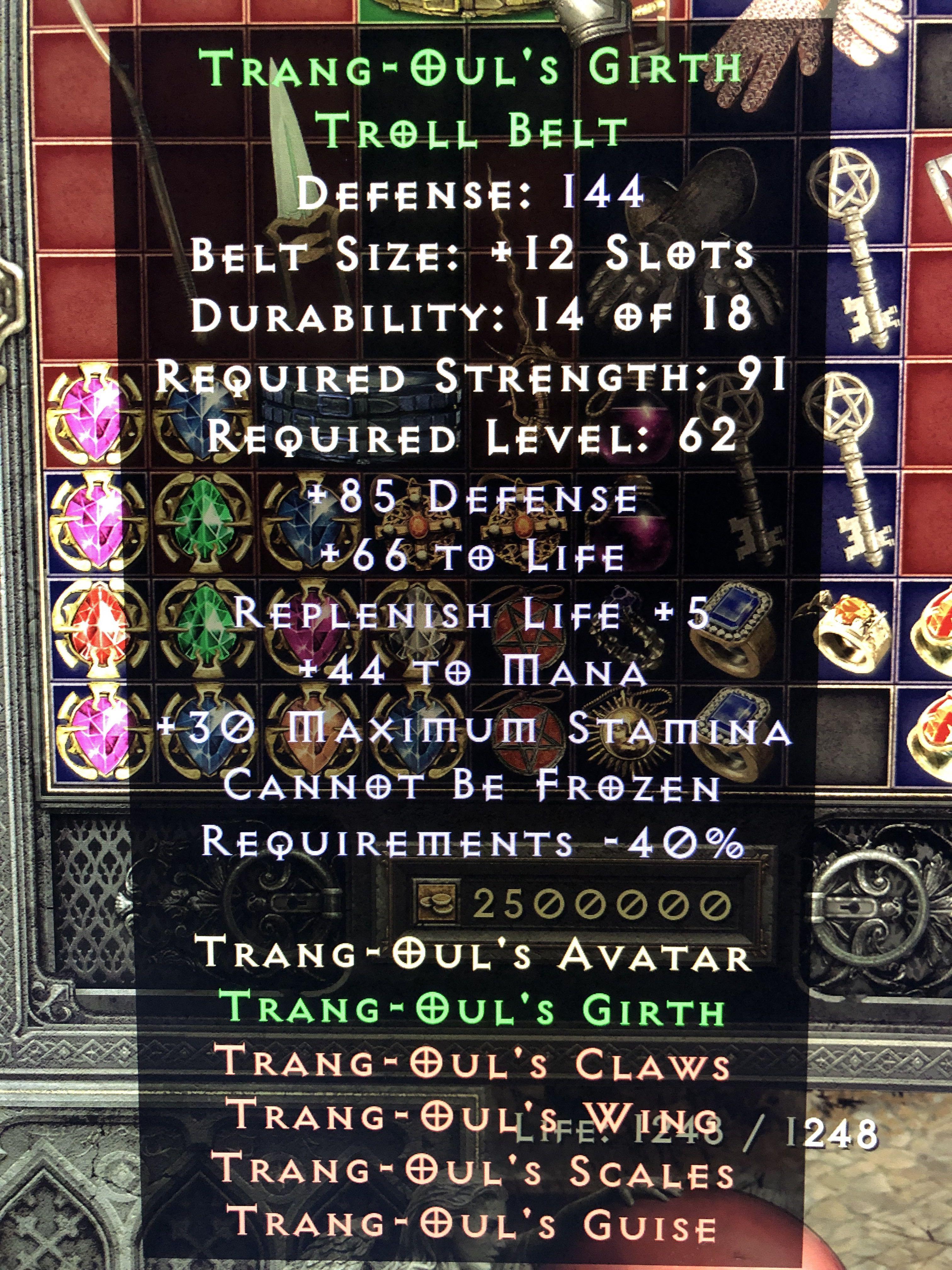 Diablo 2 Resurrected Trang-Oul’s Girth, Video Gaming, Gaming ...