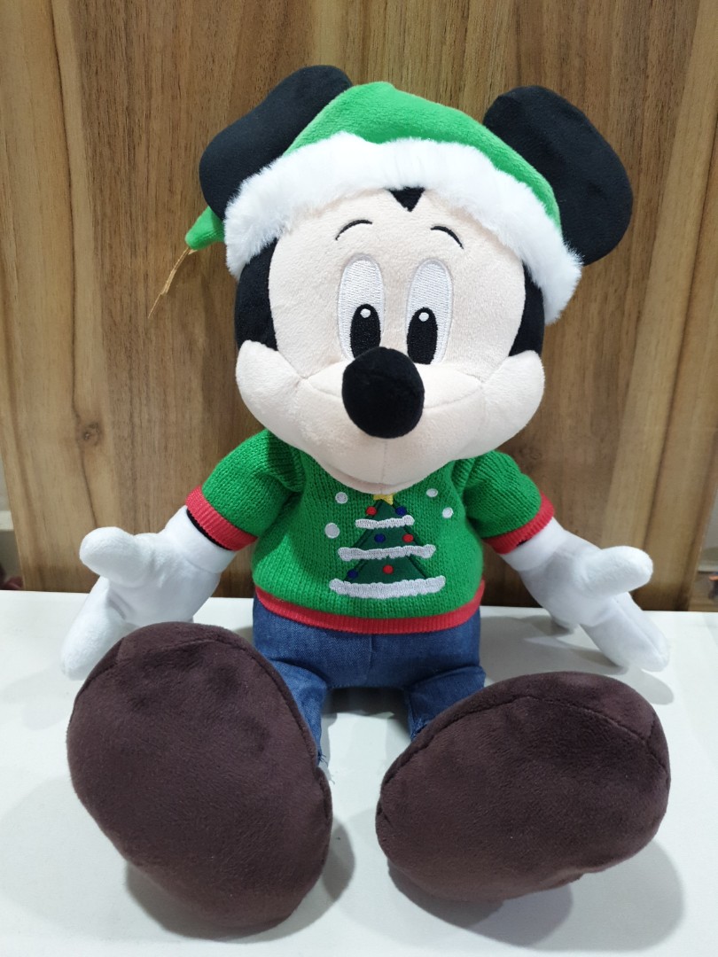 Disney Christmas Mickey plush toy, Hobbies & Toys, Collectibles ...