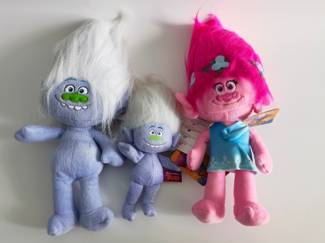 Dreamworks Trolls Poppy Guy Diamond Plushies, Hobbies & Toys, Toys ...