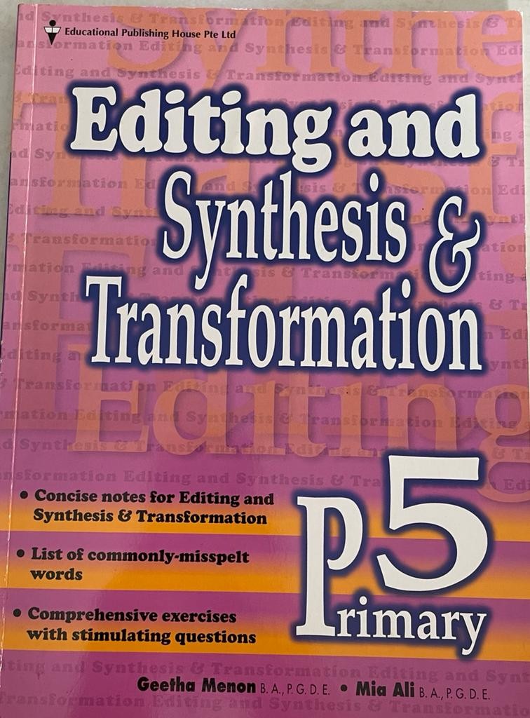 Editing and synthesis & transformation p5, Hobbies & Toys, Books ...