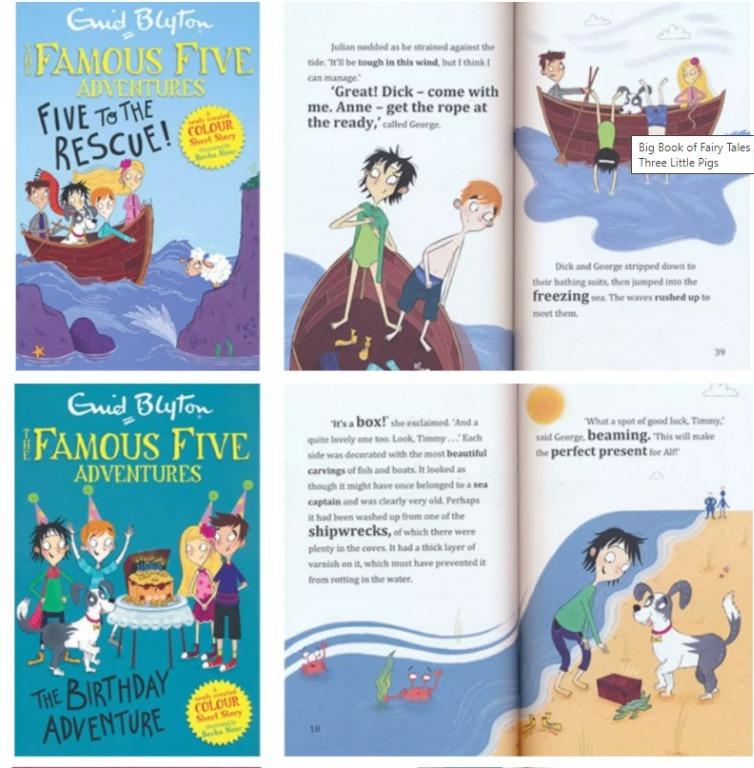 Enid Blyton The Famous Five Adventures Collection 9 Books Box Set ...