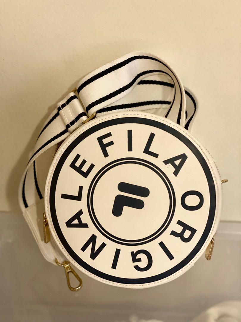FILA Logo Round Crossbody Bag, Luxury, Bags & Wallets on Carousell