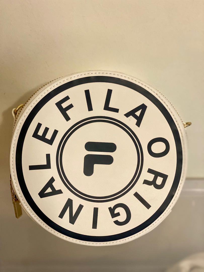 FILA Logo Round Crossbody Bag, Luxury, Bags & Wallets on Carousell