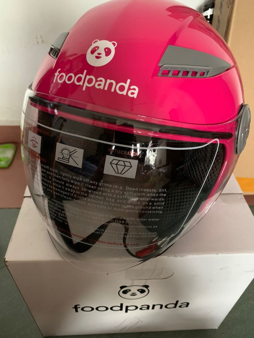 Foodpanda helmet, Motorcycles, Motorcycle Accessories on Carousell