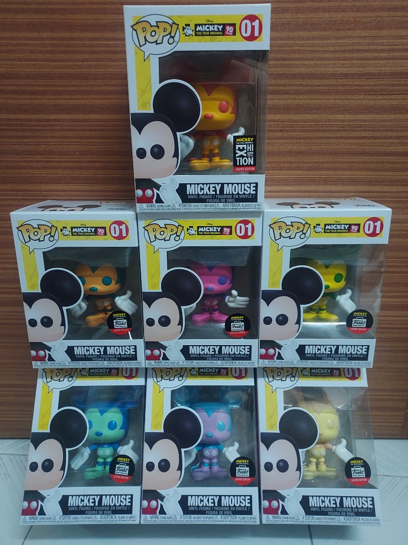 Funko Color Mickey Mouse set, Hobbies & Toys, Toys & Games on Carousell