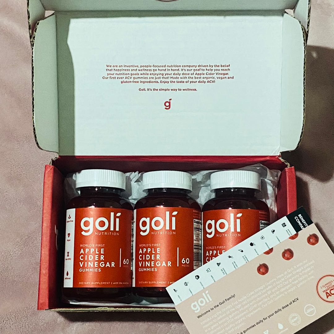Goli - Apple Cider Vinegar Gummies, Health & Nutrition, Health ...