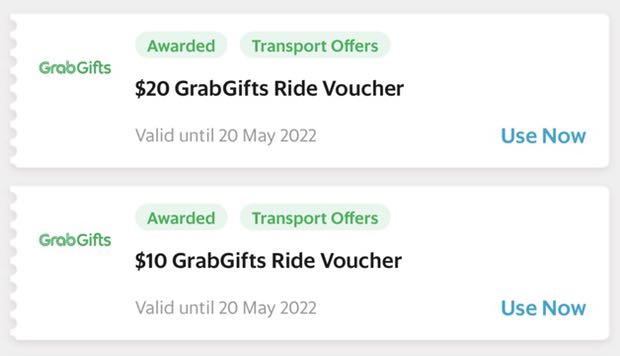Grab voucher, Tickets & Vouchers, Vouchers on Carousell