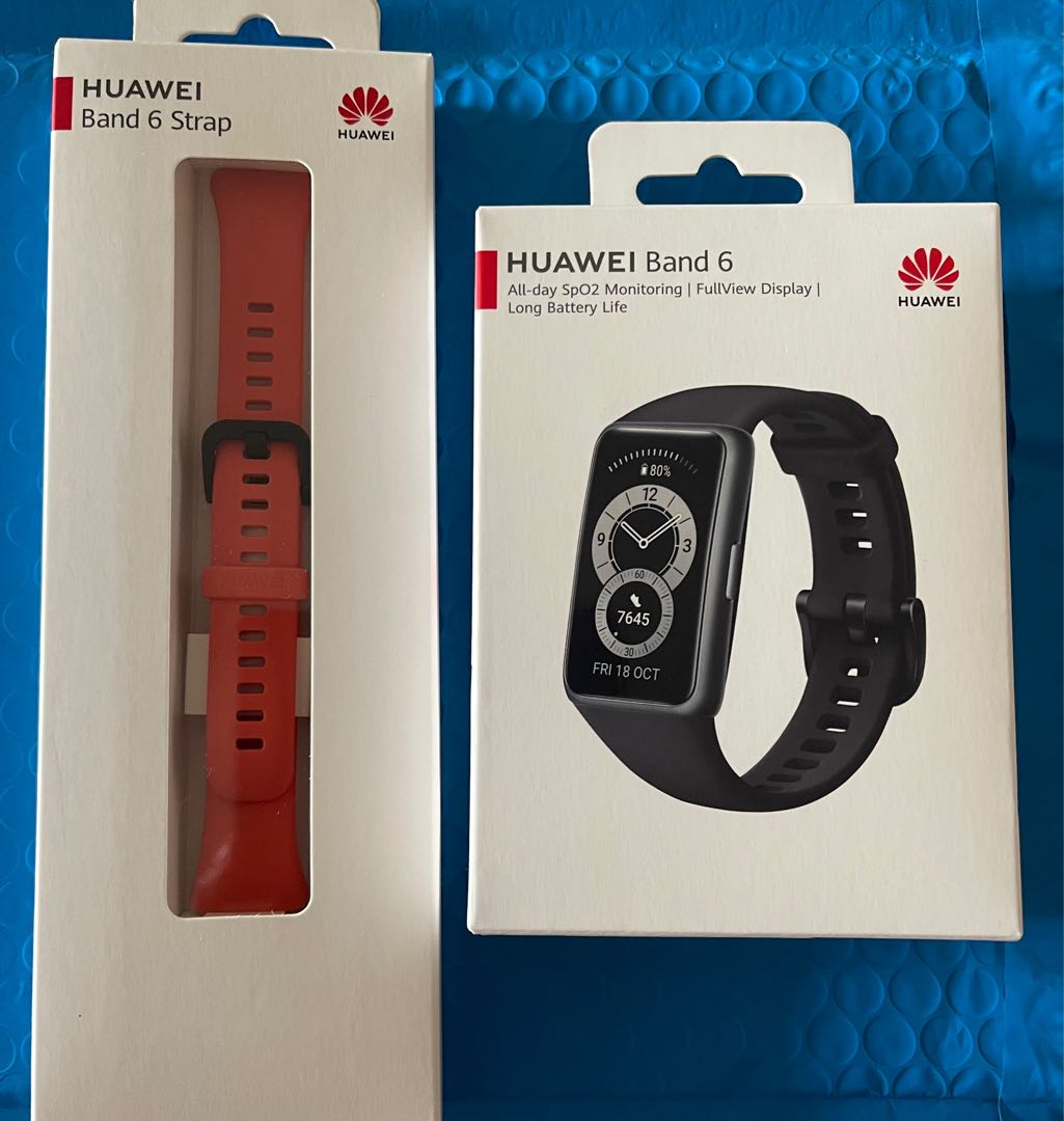 Huawei Band 6 (Black), Mobile Phones & Gadgets, Wearables & Smart ...