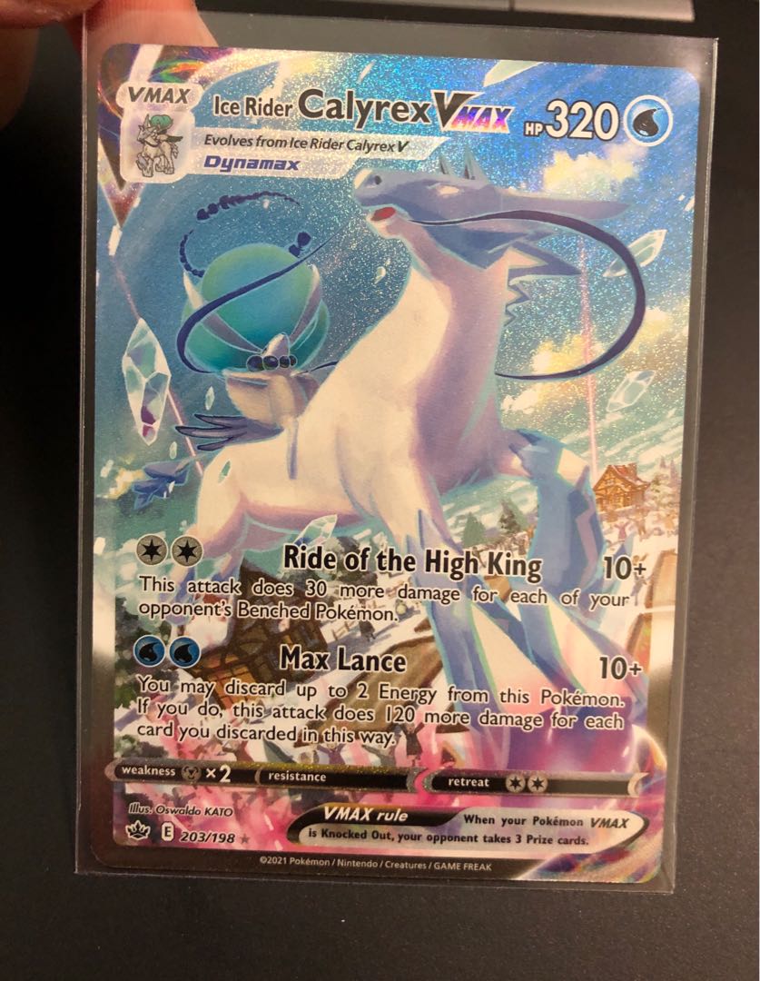 Ice Rider Calyrex Vmax Alternate Art AA, Hobbies & Toys, Toys & Games ...