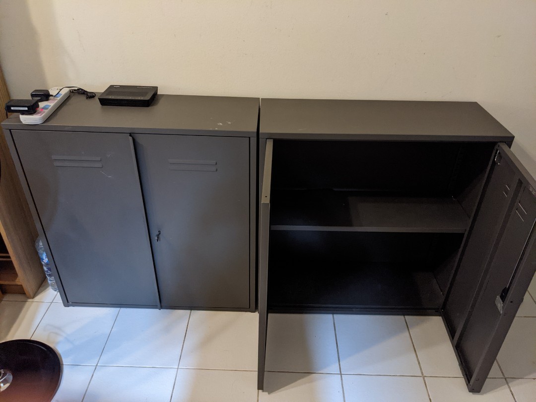 IKEA - 4X METAL CABINETS, Furniture & Home Living, Furniture, Shelves ...
