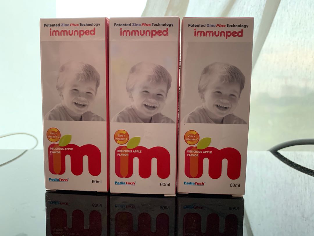 Immunped Syrup Zinc + Vitamin C, Health & Nutrition, Health Supplements ...