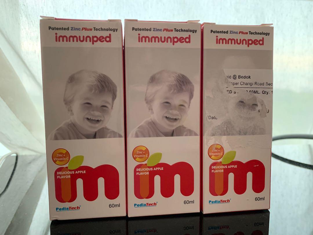 Immunped Syrup Zinc + Vitamin C, Health & Nutrition, Health Supplements ...